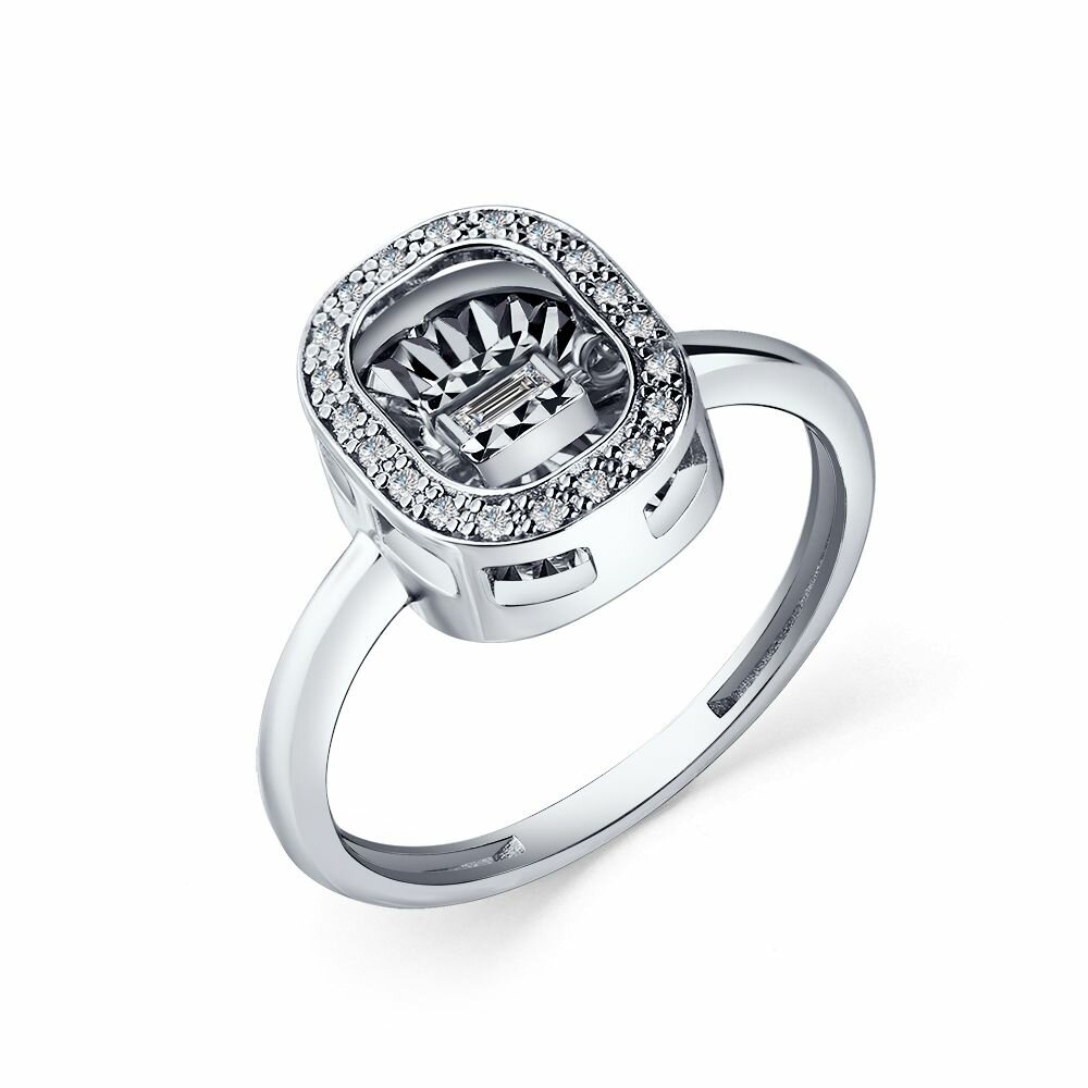 Кольцо, белое золото, 585 проба, бриллиант