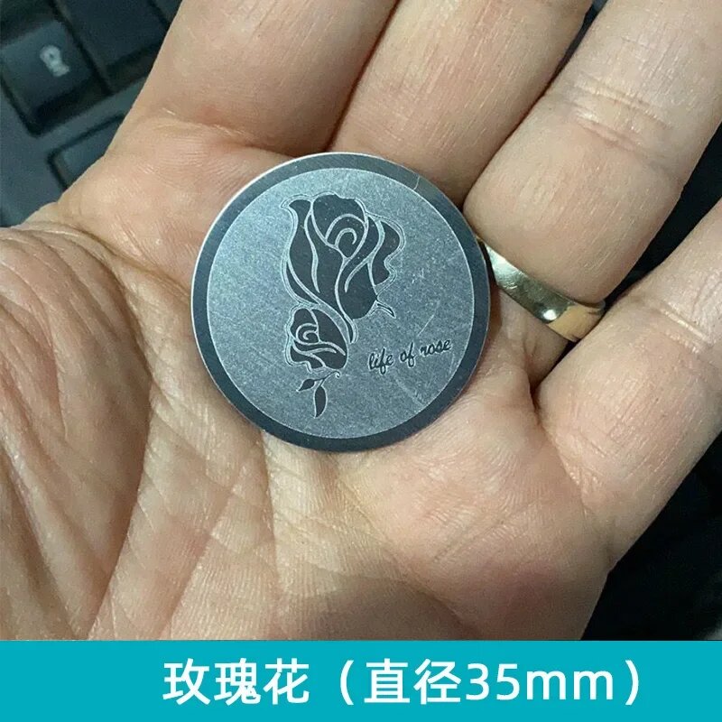 2 шт./лот 35 мм металлическая пластина диск железный лист для магнита держатель мобильного телефона железная пластина наклейка для магнитного автомобильного держателя телефона Роза