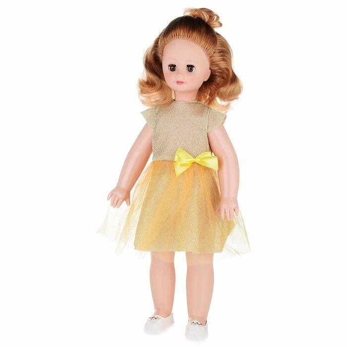 Кукла Страна кукол Кристина 11, шагающая с русыми волосами, в золотистом платье (20-01.1)