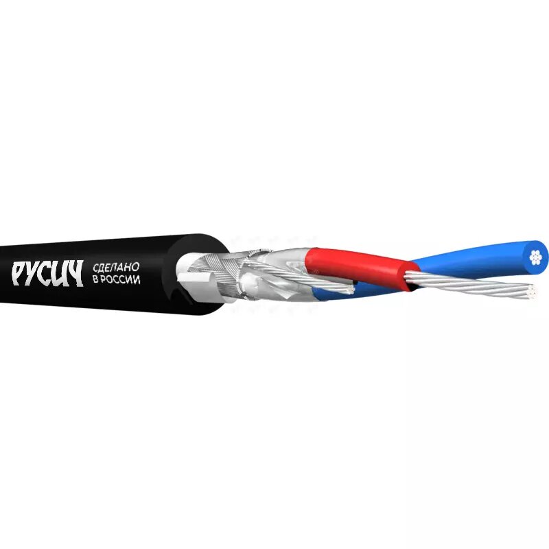 Кабель DMX-512, AES/EBU русич КЦЭ-2035нг(А)-HF 100.0m, катушка