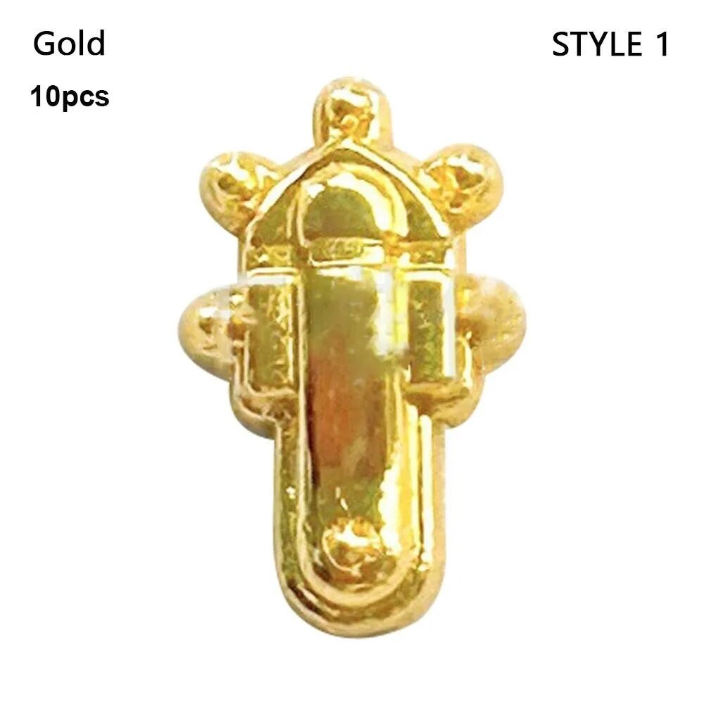 Мини металлические замки для кукол 5/10 шт. -Gold-Style 1