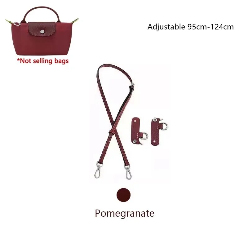 Кожаный сменный ремень через плечо, новая сумка с гранатом для мини-сумки Longchamp без перфорации, модификация, аксессуары для сумки