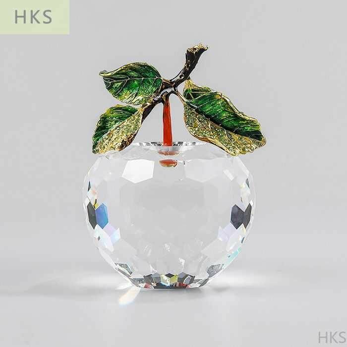 Рождественское хрустальное яблоко 6cmHKS