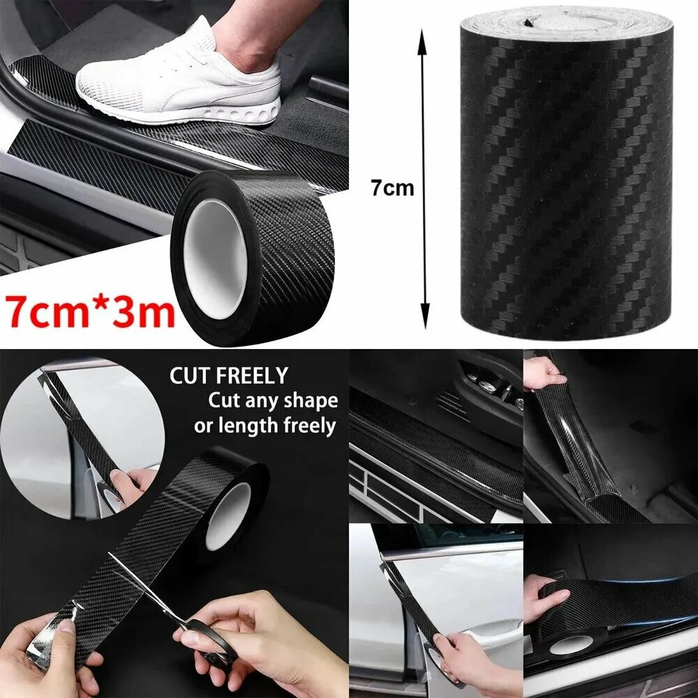 KNOW EASY-3D наклейка на автомобиль из углеродного волокна 7cm*3m