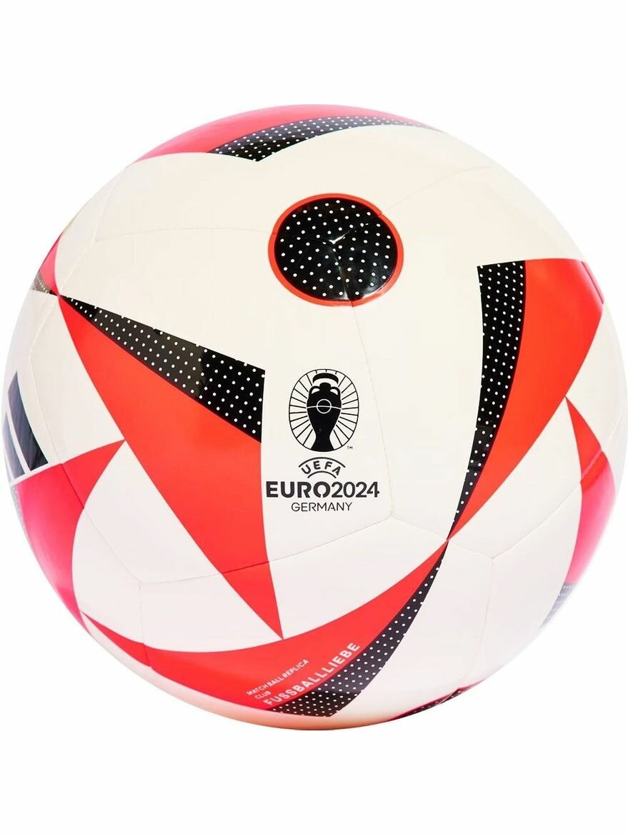 Мяч Adidas Euro 24 Club белый Унисекс Футбол ТПУ 100% белый Футбол ТПУ 100%