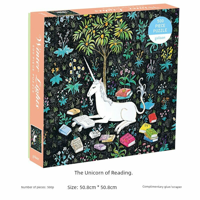 Пазл Galison «Снежная ночь» (серия «Рождество»), 500 элементов, с золотой фольгой, для взрослых, подарок для снятия