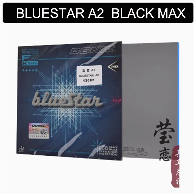 Donic-BLUESTAR резина для настольного тенниса A1 A2 Темно-синий, A2 black