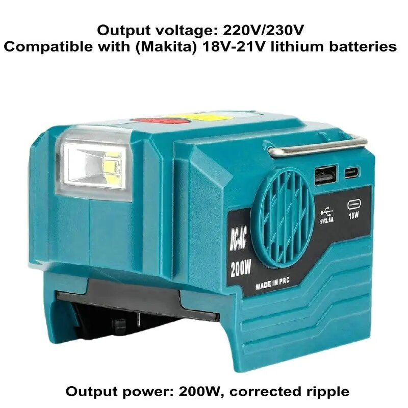 Инверторный трансформатор 110В-220В для электроинструментов 18-21 В Makita -220V