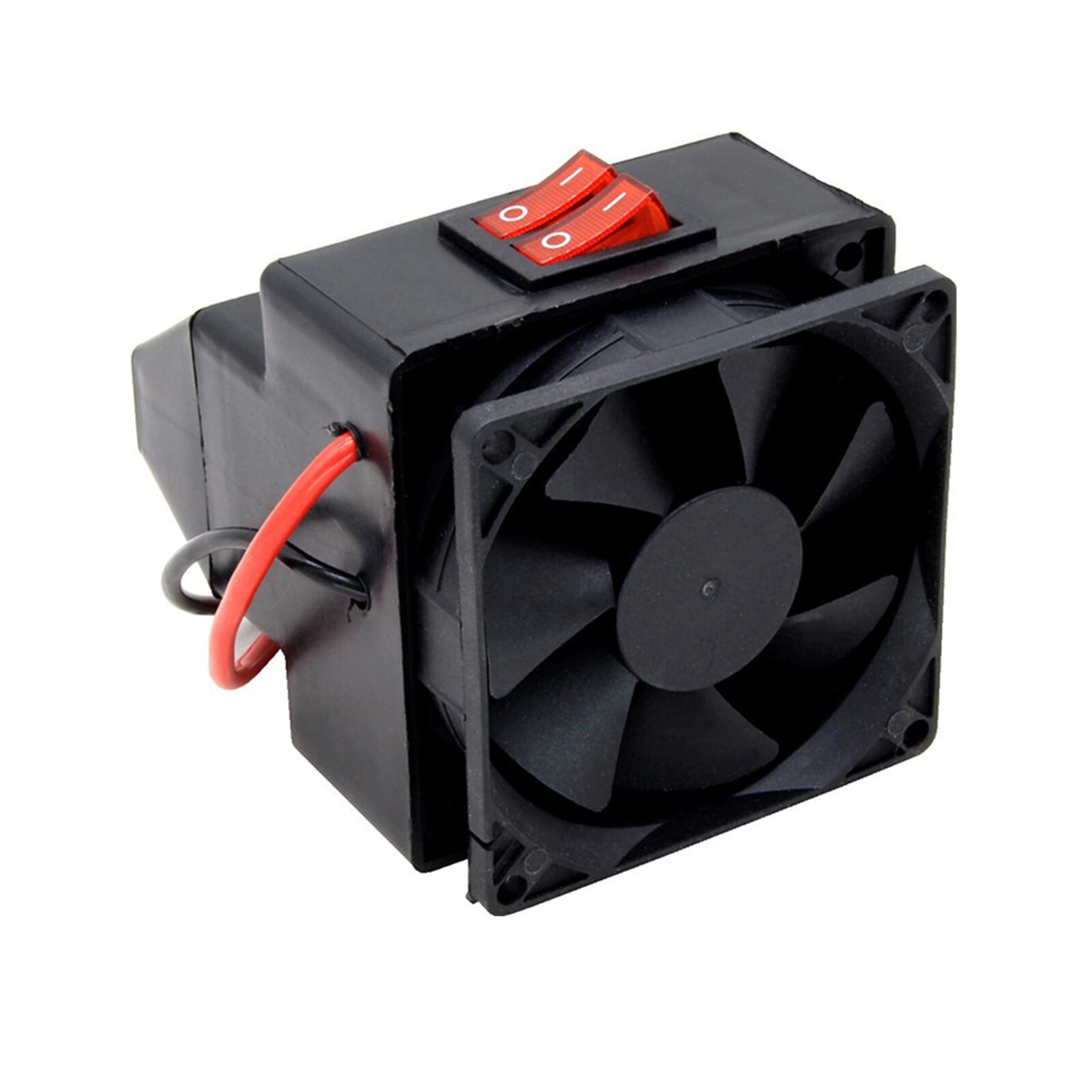 Портативный автомобильный обогреватель, электрический обогреватель салона автомобиля, дедьicer для автомобиля, фен для автомобиля, черный, ABS, 12V/24V, 200-300W, 70°C, 10*8*8cm, 11*9.5*9.5cm, 270g, 1* автомобильный обогреватель салона, 1* набор