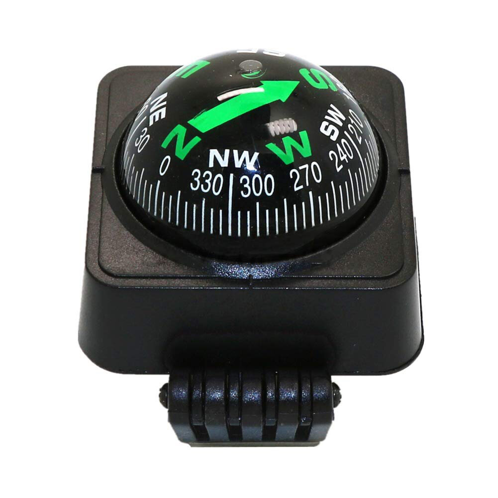 Adjustable Navigation Dashboard Car Compass Cycling Hiking Direction Pointing Guide Ball Shaped for Outdoor Boat Truck