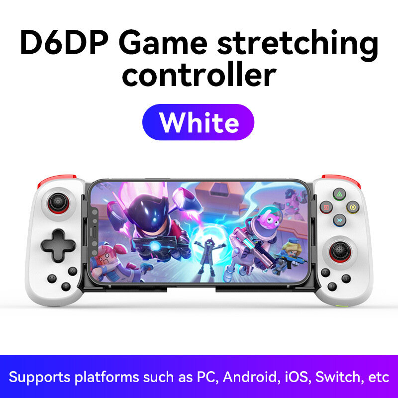 Беспроводной игровой контроллер D6DP с Bluetooth для PS4, PS5, Xbox One, ПК и смартфонов Android iOS, Type-C зарядка