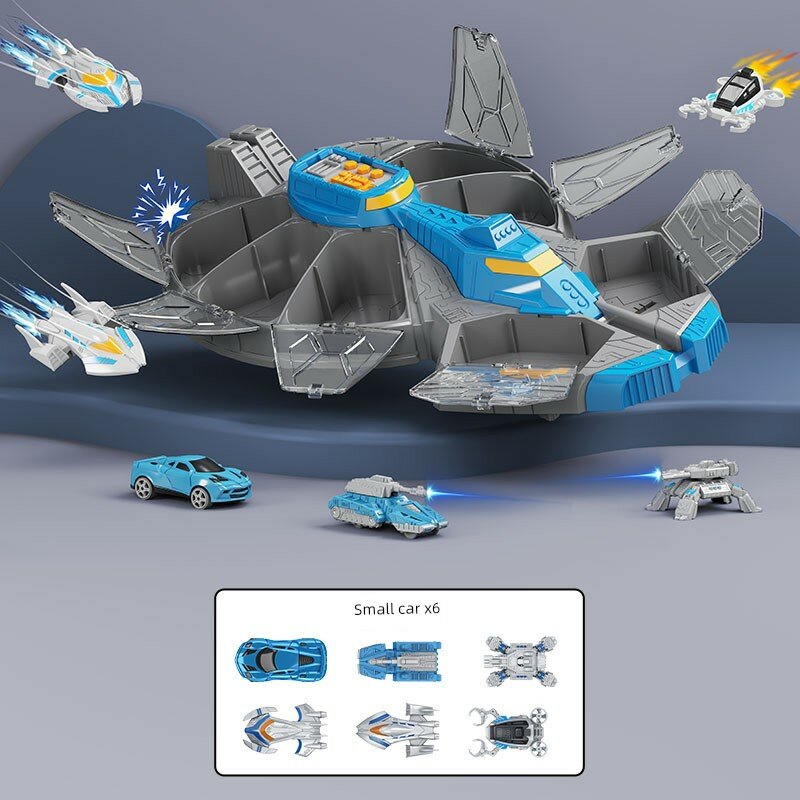 Набор космического корабля с 6 мини-машинками, детская игрушка для исследования космоса для мальчиков