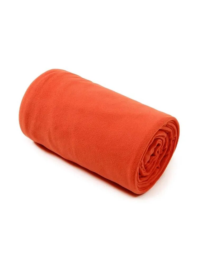 Спальный мешок флисовый, теплый, с наполнителем из пуха, цвет Orange yellow