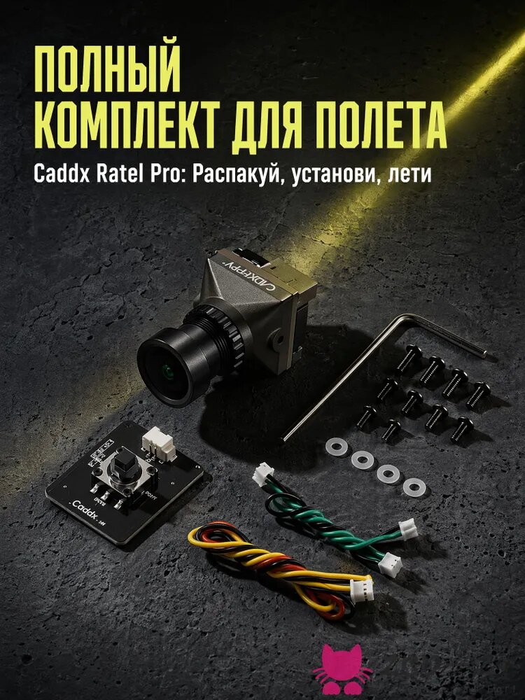 Камера для радиоуправляемого CADDX Ratel Pro 1500TVL(2,1 мм, NTSC / PAL)