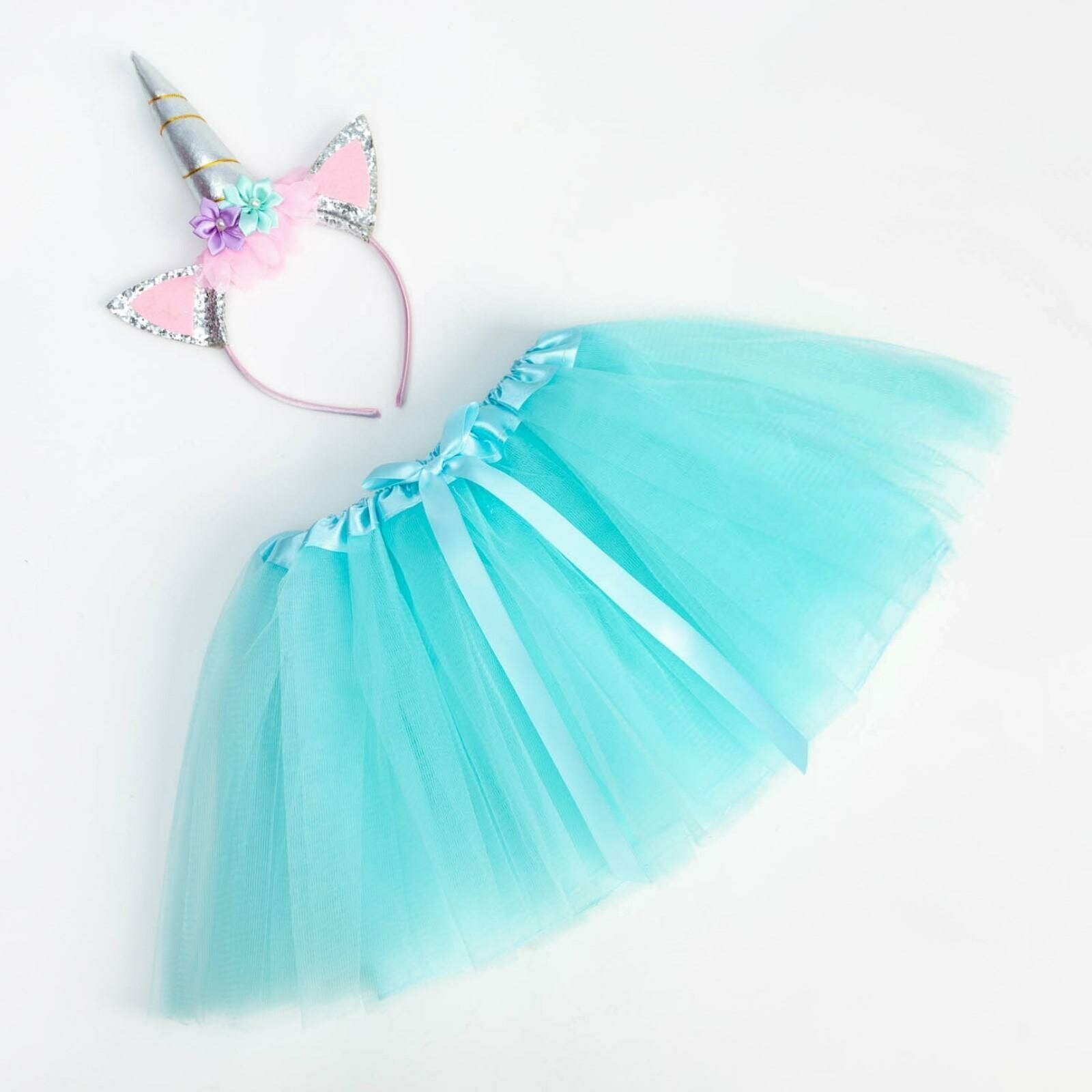 Набор для фотосессии KAFTAN "Единорог": юбка трёхслойная и ободок