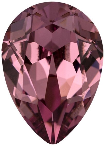 Страз "PRECIOSA" 435-16-301 цветн. 14 х 10 мм стекло св. сиреневый (lt.amethyst 20020)