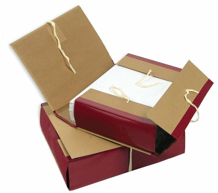 Папка архивная c 4 завязками Attache A4 (12 см крафт/бумвинил), 54815