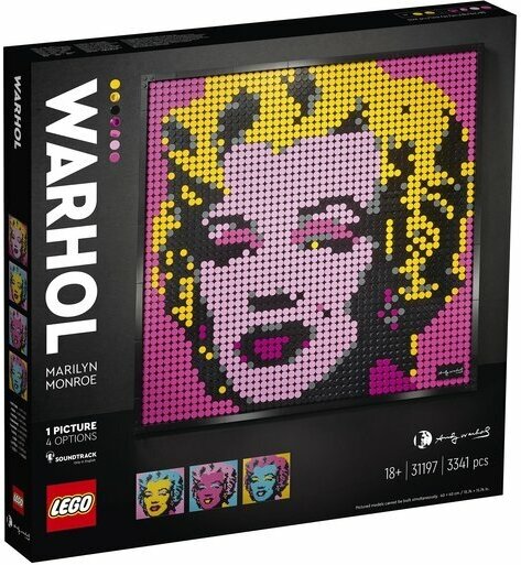 Конструктор LEGO ART Мэрилин Монро Энди Уорхола (LEGO 31197)