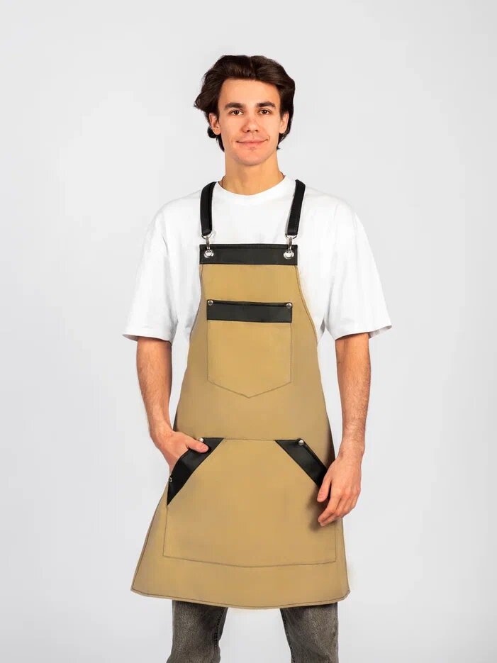 Фартук из канваса бежевый KOVALEVSKI