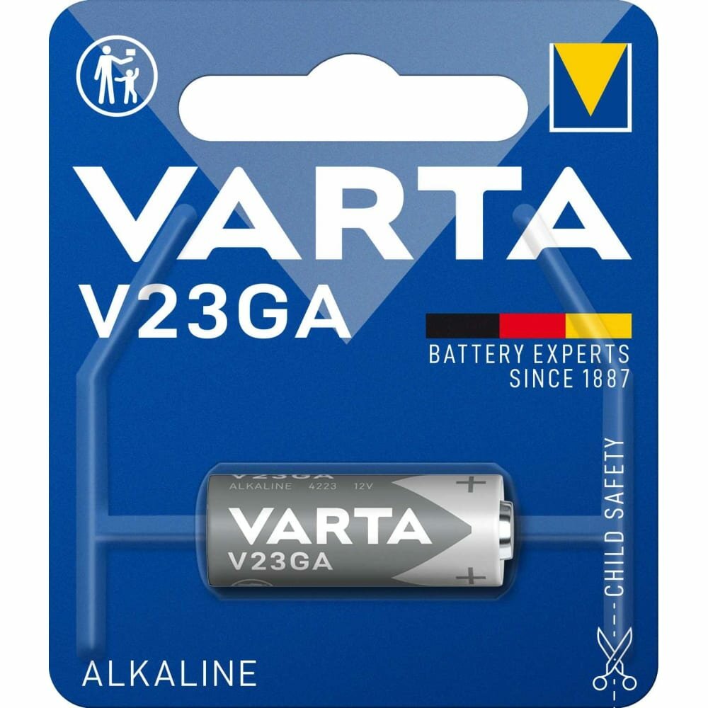 Батарейка VARTA LR23/A23/MN21 BL1 Alkaline 12V 04223101401 4008496261628 щелочная батарея для портативных устройств