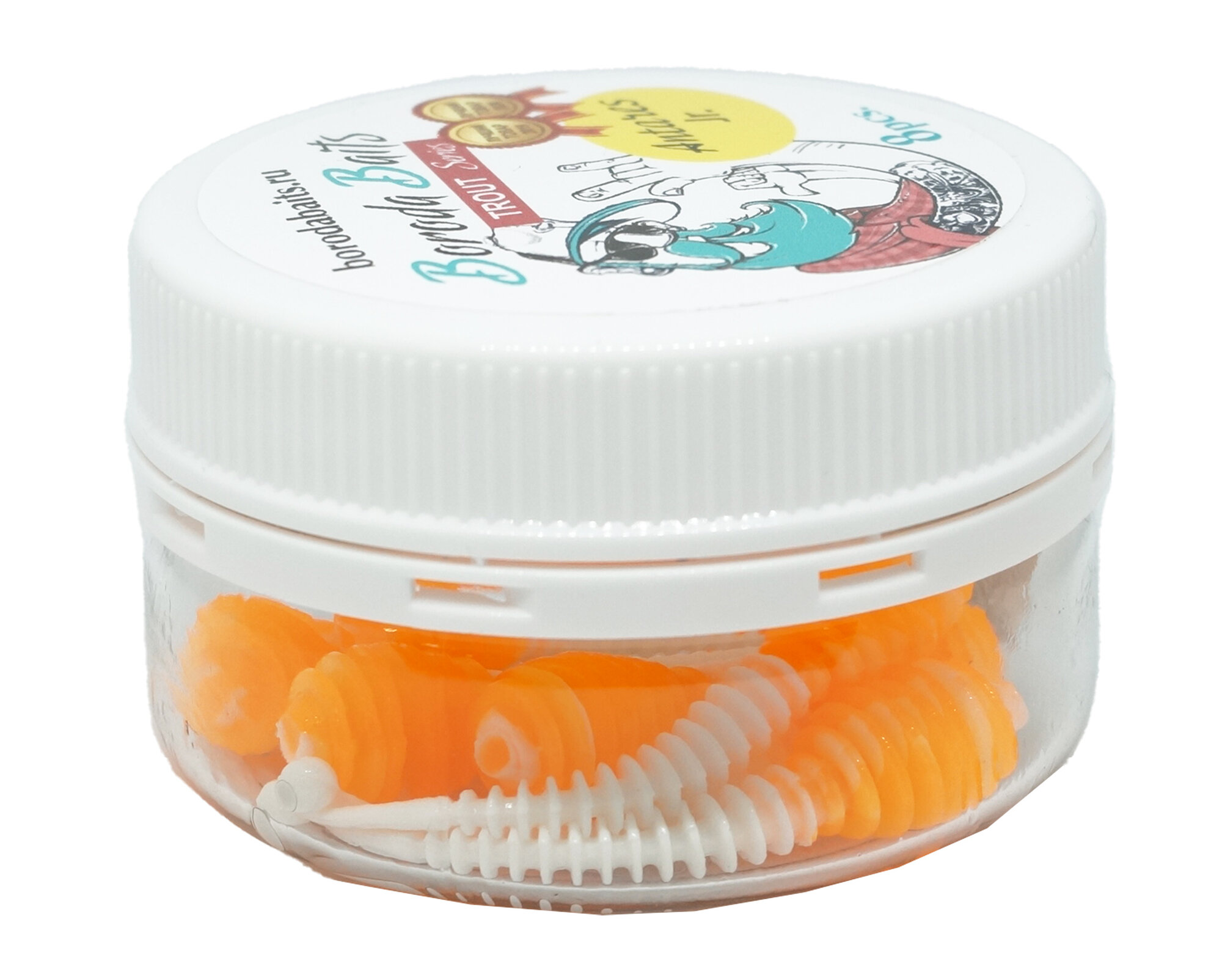 Boroda Baits Antares Junior приманка оранжевый/белый, 8 шт - для ловли щуки и окуня