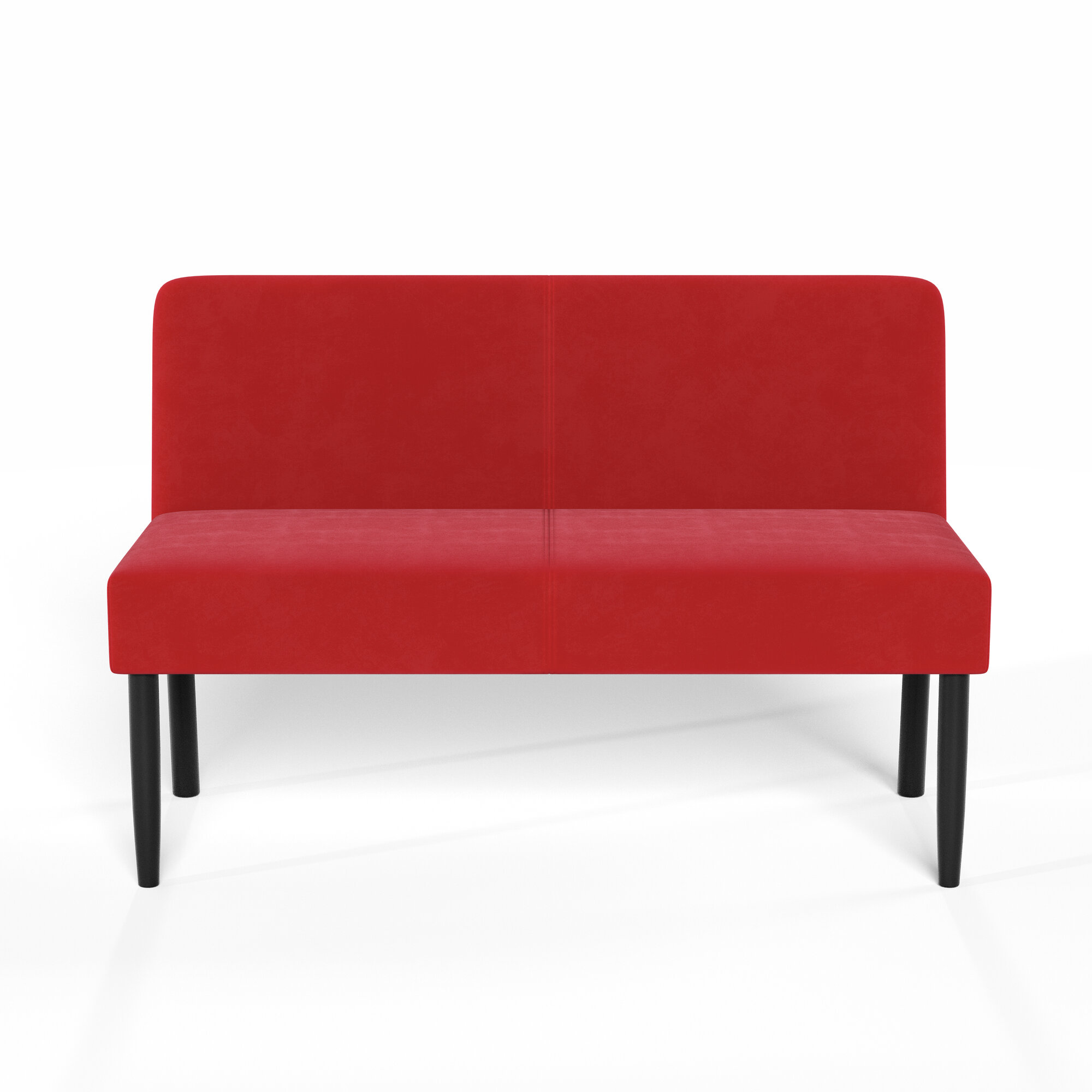 Мини диван-банкетка Мюнхен красный в холл, прихожую, на кухню, в зону ожидания
