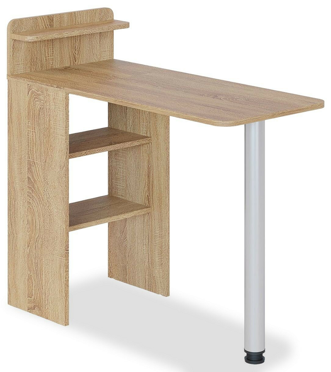 Стол-стойка складной откидной для гостиной, кухни и салона красоты, 31(100)x45x92 см, дуб сонома