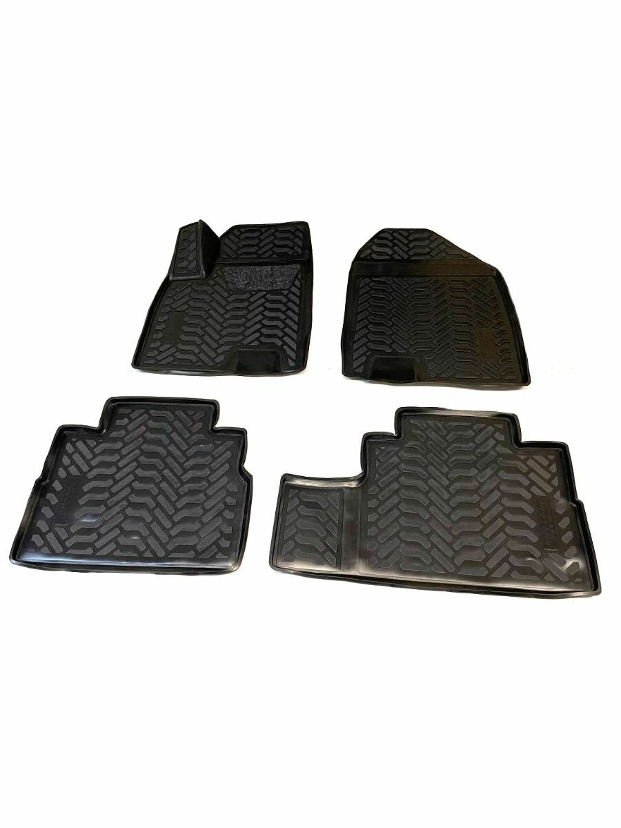 Коврики для салона Aileron для Jetour Dashing (2022-) (3D с подпятником), полиуретановые