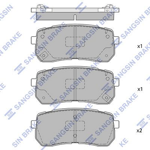 HI-Q SP1691 sp1691 колодки дисковые задние\ Sorento (Соренто) all 14