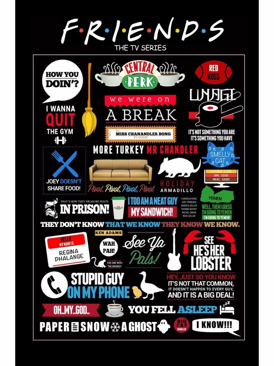 Постер "Друзья. Цитаты"