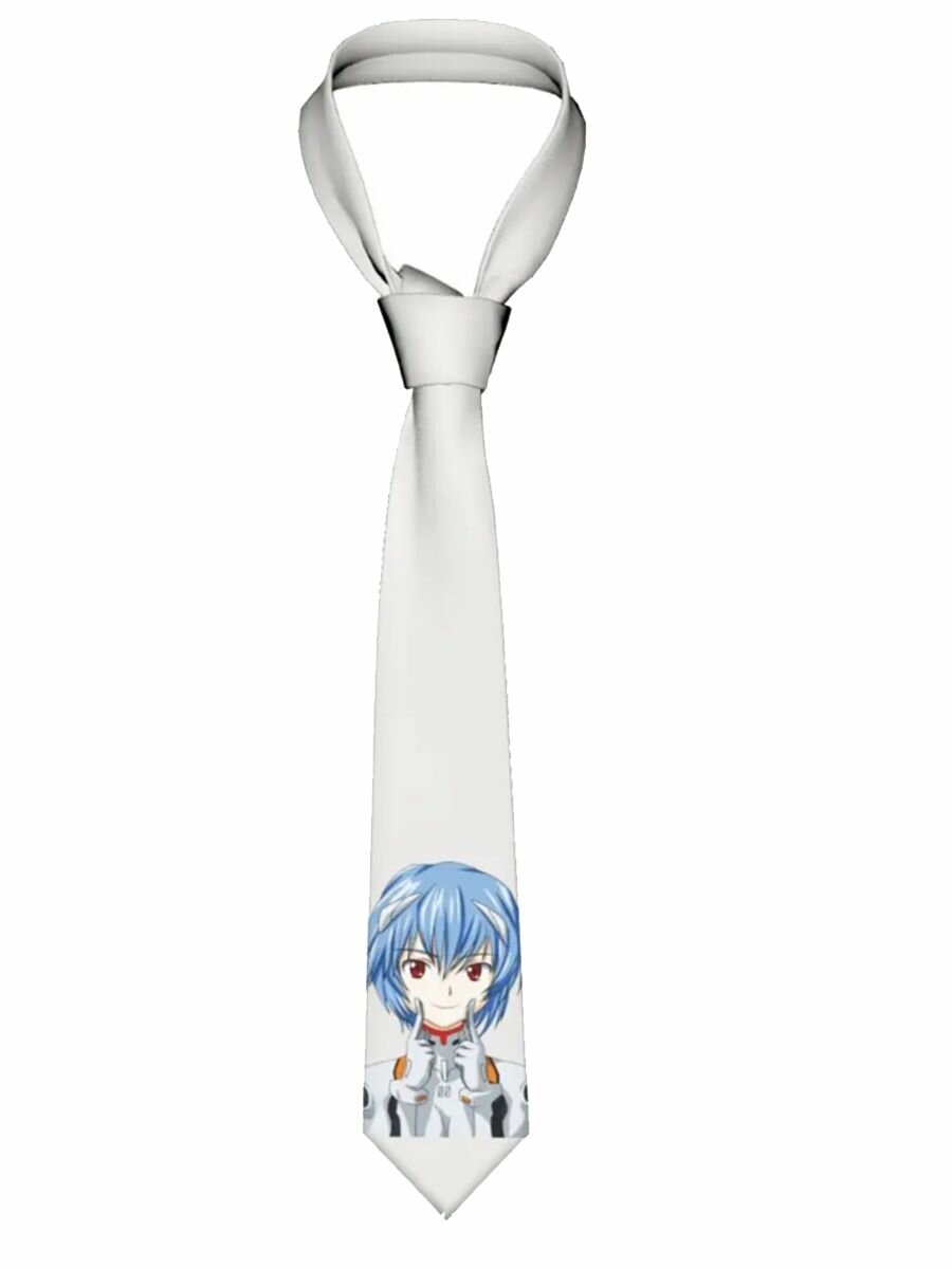 Галстук Рей Аянами из аниме Еванглион цвет: белый