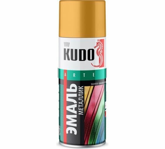 Эмаль KUDO универсальная, металлик, золото KU-1061