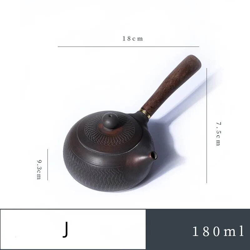 JIANGXINSHE Фиолетовый керамический чайник 201-300 мл J 180ML