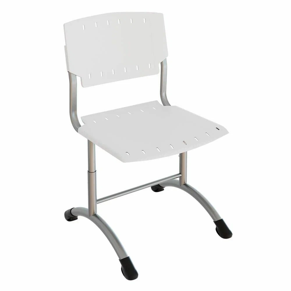 Стул школьный со спинкой сигма 1шт серый