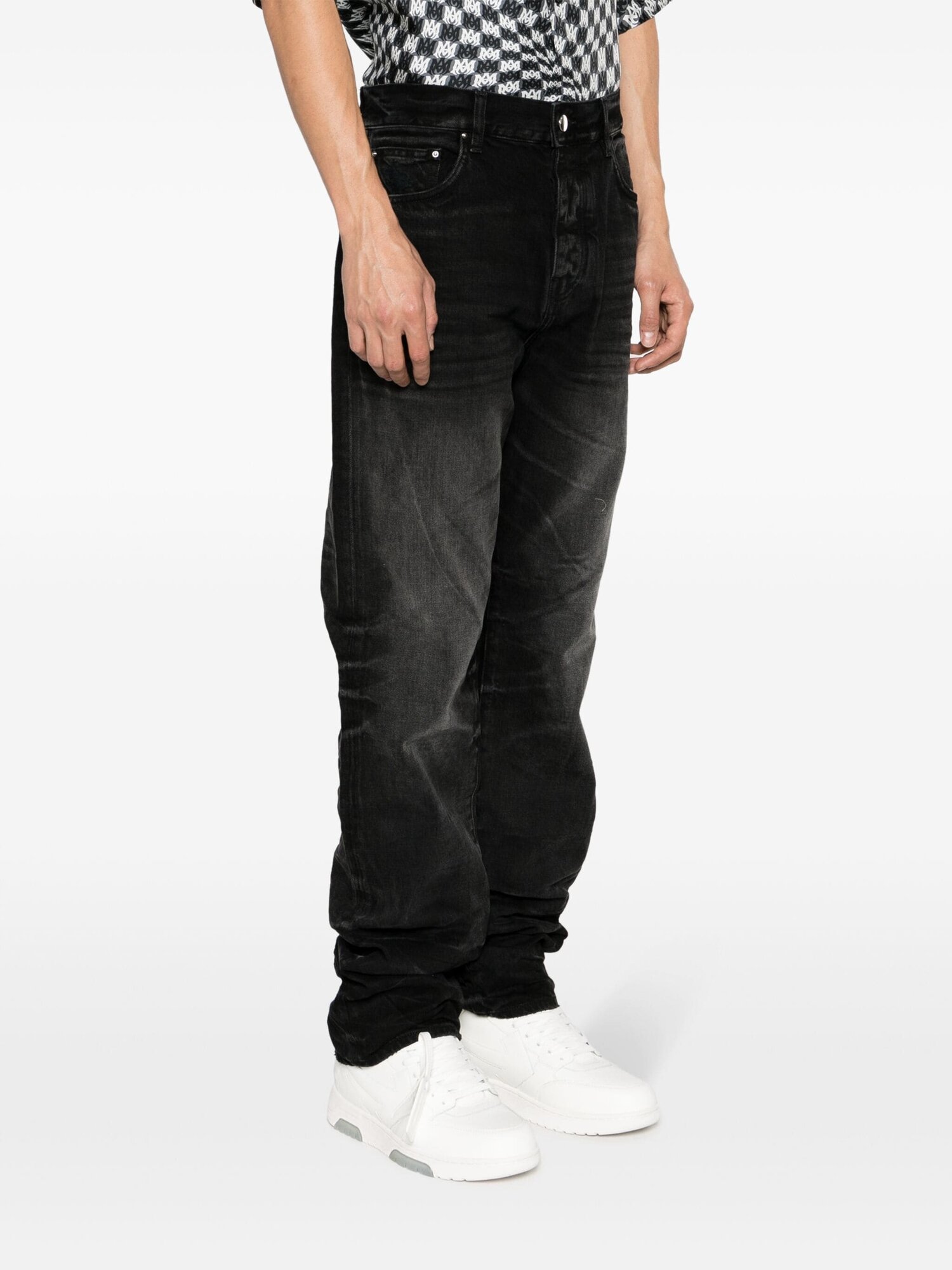 Джинсы AMIRI Straight-leg jeans, размер M, черный — фото 1