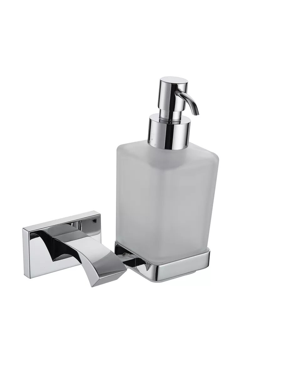 Дозатор для мыла Gappo G0727 настенный, латунь, стекло, хром