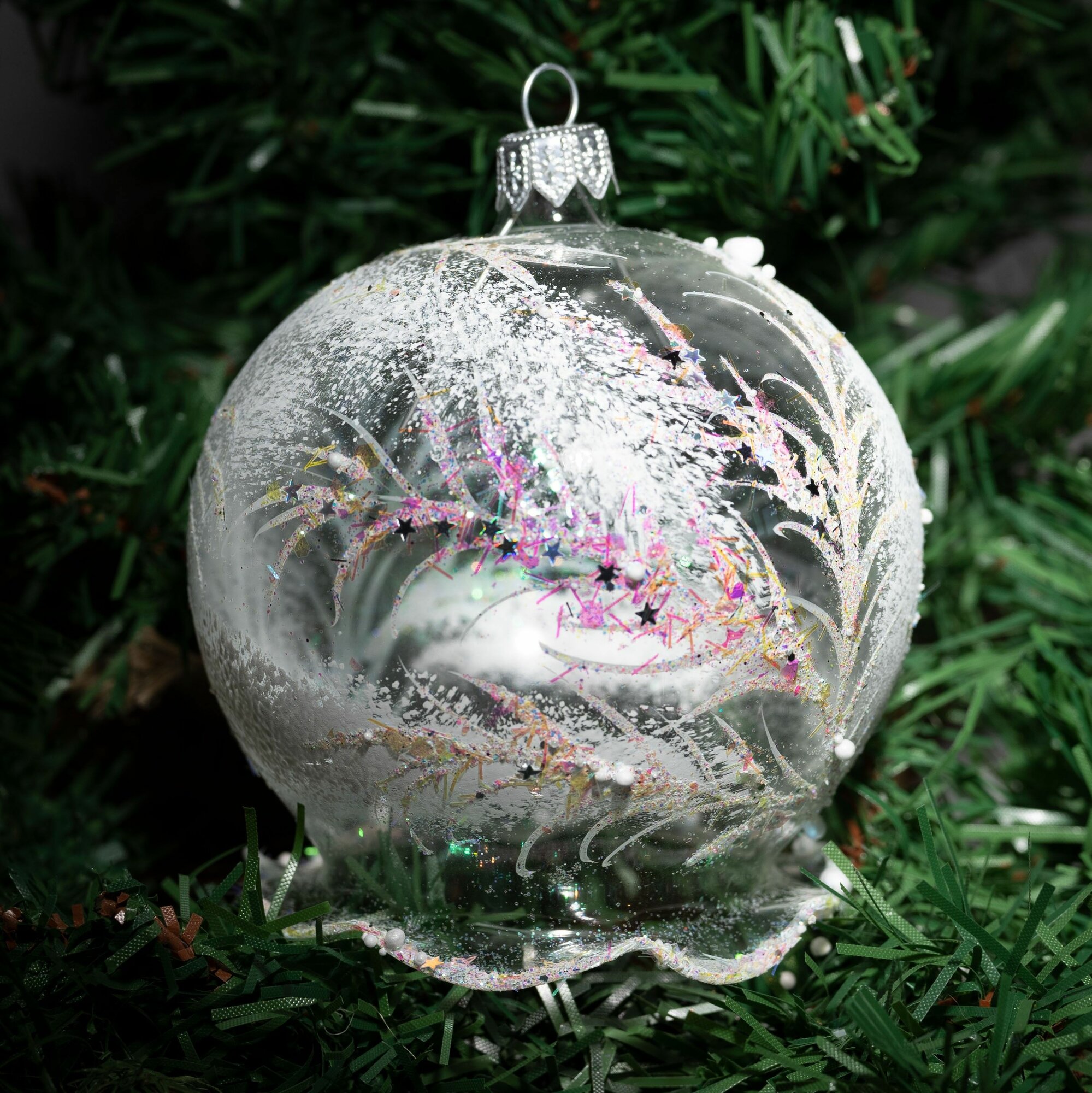 Игрушка на елку Купол "Снежный"