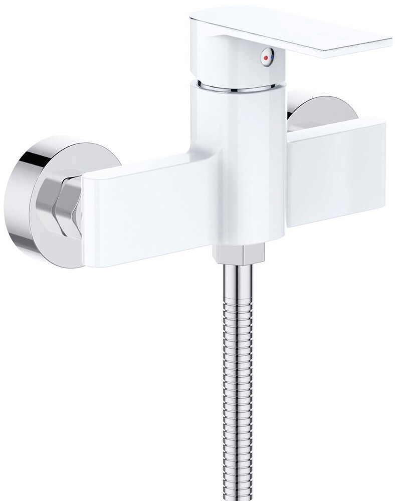 Смеситель для душа D-Lin белый/хром (D160363-C)