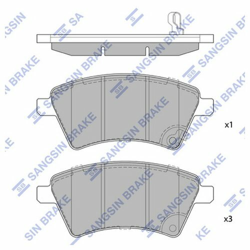 Колодки тормозные Hi-Q SP1751 для Fiat Sedici; Suzuki SX4