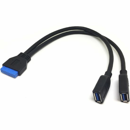 Кабель переходник Espada с мат. платы 20pin F to 2*USB3.0 Female 50см (EIDC20PF-USB3*2)