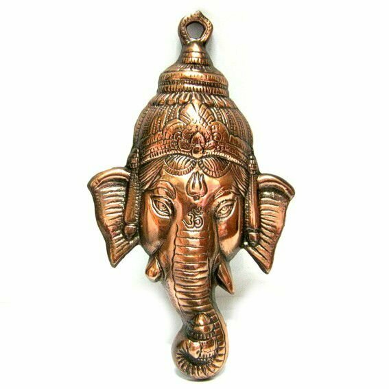 Панно ганеш - R164 (силумин, 26 на 14,5 см.), 1 шт.