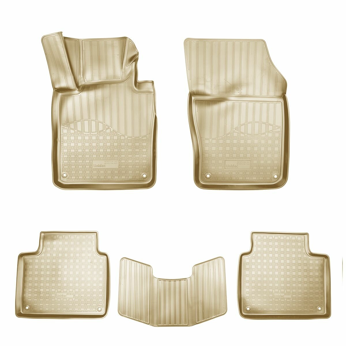 Ковры в салон Norplast/Unidec для Volvo V90 (2016-)Полиуретан, Бежевый, арт. NPA11-C96-520-B (Бежевый)