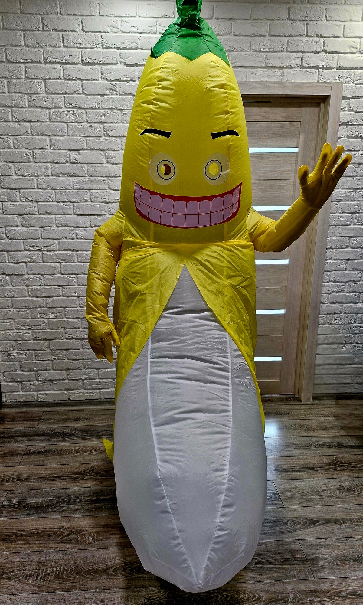 Надувной костюм "Банан", полиэстер 100%, размер 44-48, жёлтый