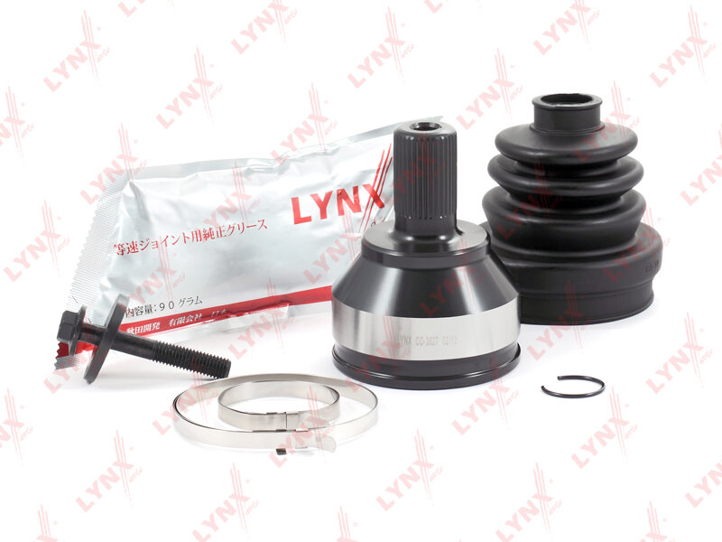 ШРУС наружный LYNXauto CO-3627. Для: Ford, Форд, Focus(Фокус) II 1.6-2.0D 04> / C-Max(С-Макс) I-II 1.8-2.0D 03>, Volvo, Вольво, C30 1.8-2.0 06> / S40