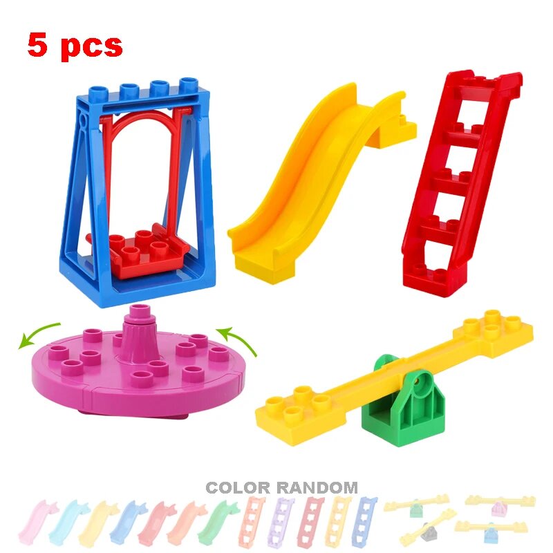 Конструктор блоки Yiuiuly пластик микро-большой набор 5pcs turntable set