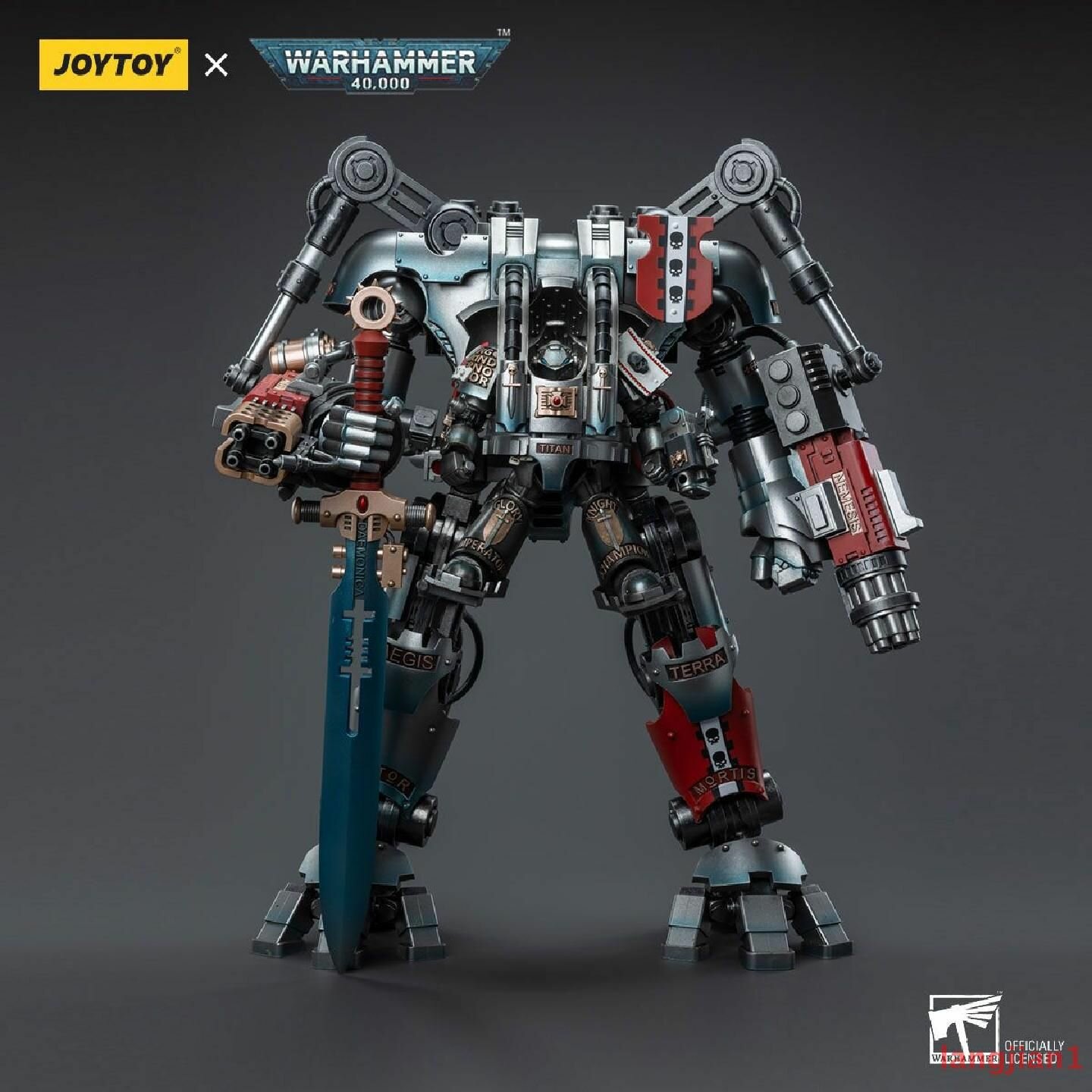 Подвижная фигурка JOYTOY Warhammer 40K 1/18 Action Figures Grey Knights Nemesis Dreadknight Including action figures