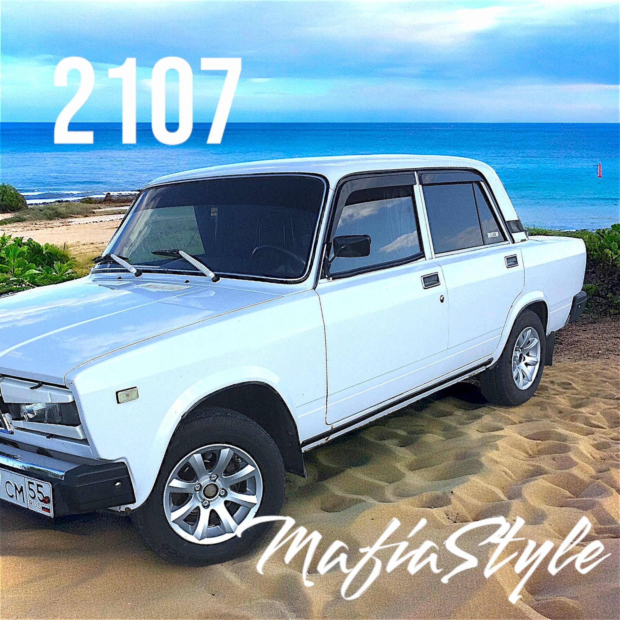 Дефлекторы боковых окон для ВАЗ 2107/ Лада / Lada / Накладка на двери , ветровики на стекла двери автомобиля