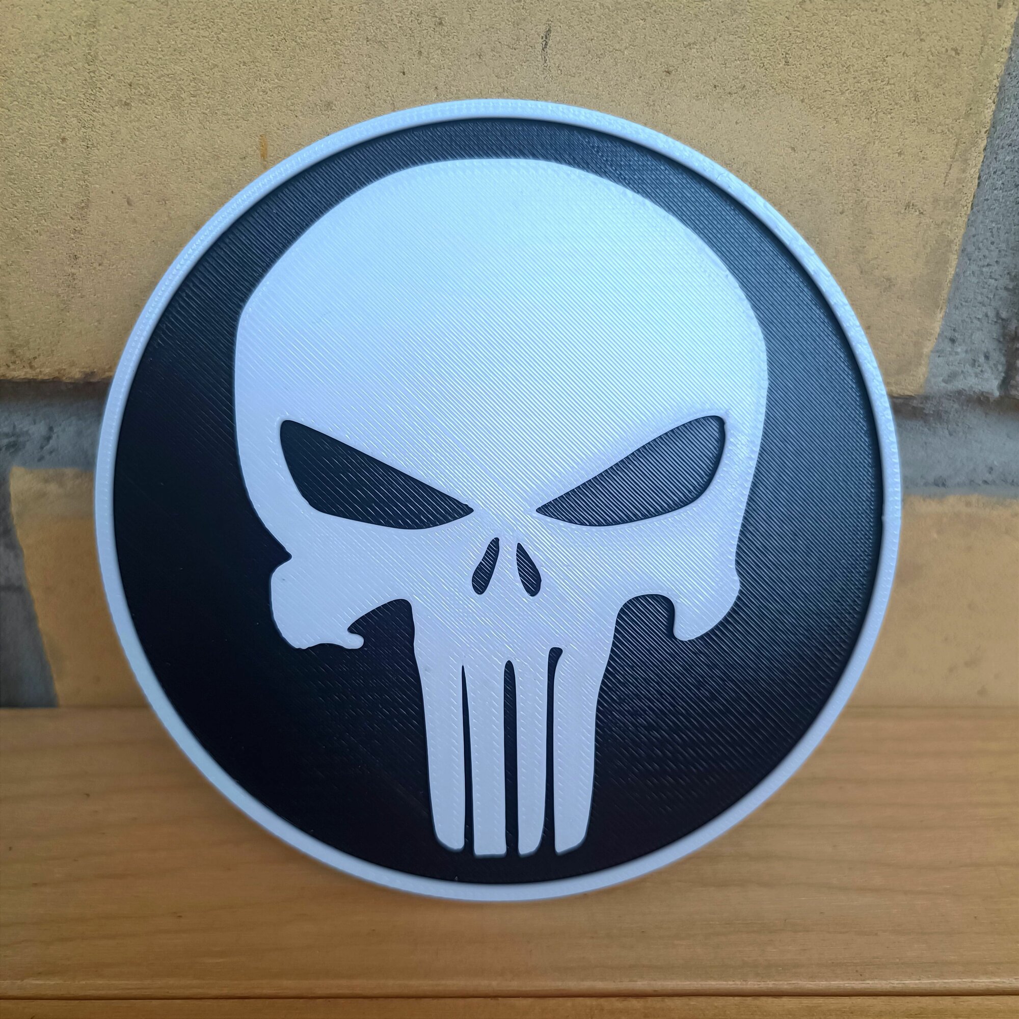 Подставка под кружку Каратель выпуклый череп