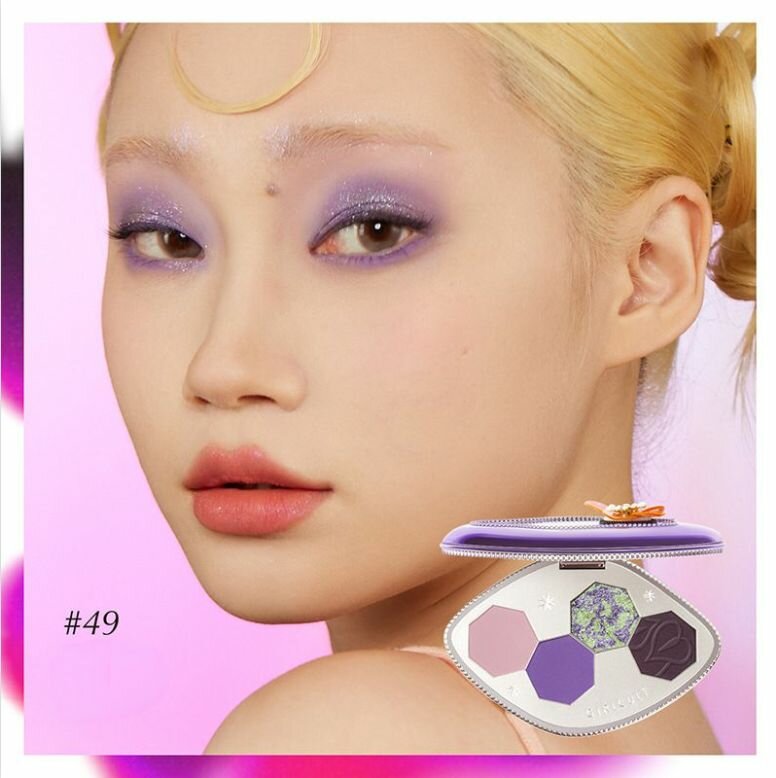 Girlcult Garden Dream Четырехцветная матовая палитра теней для век Chameleon Pearl Aurora