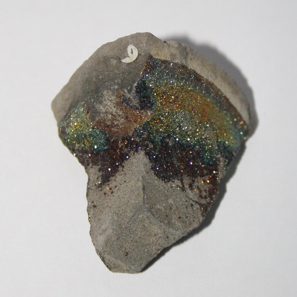 Радужный марказит, пирит, коллекционный образец "True Stones"